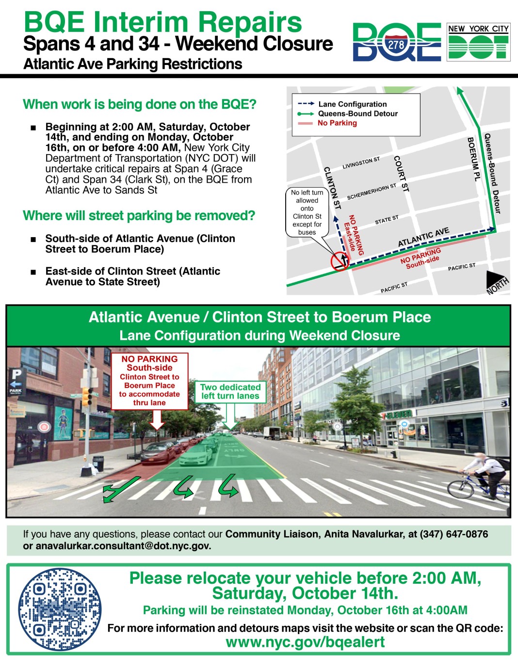 Significant BQE Closures This Weekend